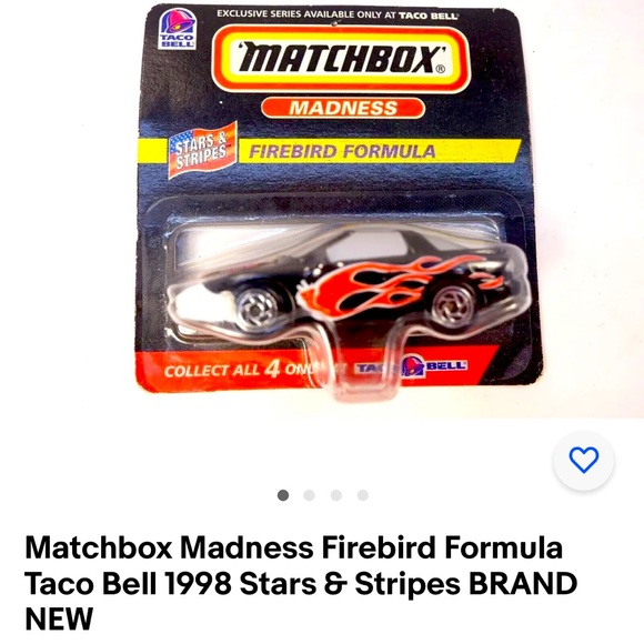MATCHBOX | Toys | Match Box Madness Firebird Formula Taco Bell ...